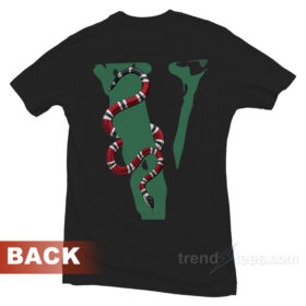 VLONE Friends Snake T-Shirt Gucci Front and Back - Trendstees.com