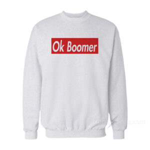 Get It Now Ok Boomer Box Logo Sweatshirt - trendstees.com