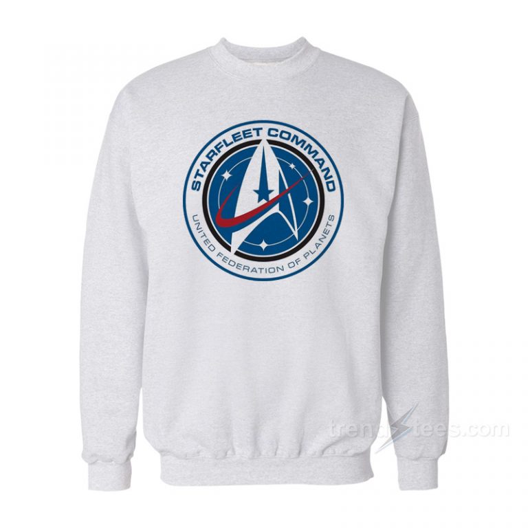 STAR TREK Starfleet Command United Federation Of Planets Sweatshirt ...