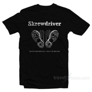 Skrewdriver Boots And Braces Voice Of Britain T-Shirt - Trendstees.com