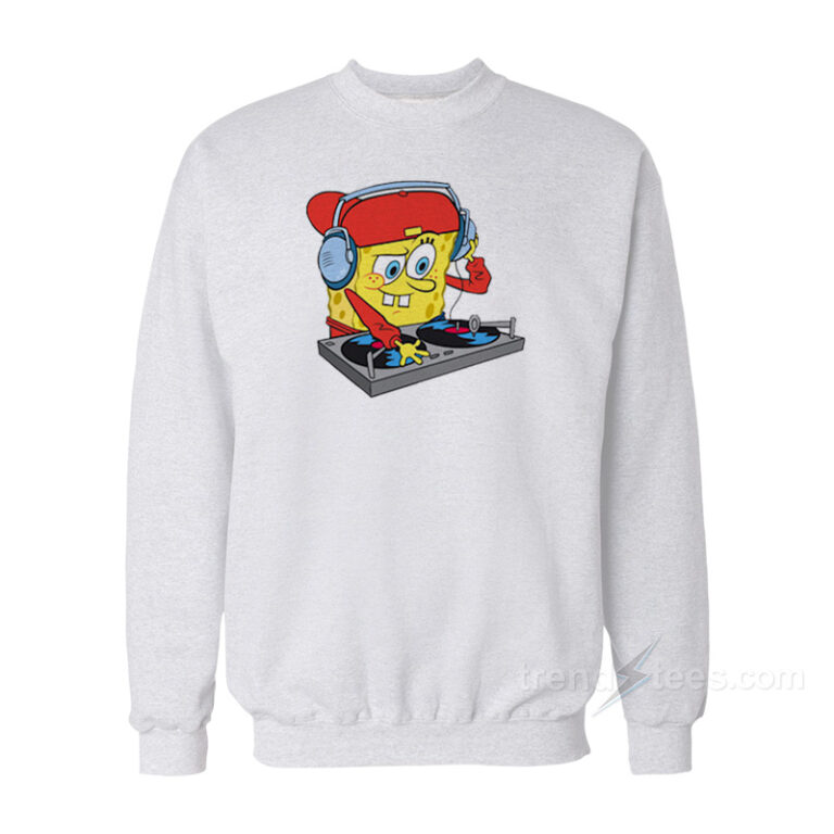 SpongeBob SquarePants DJ Sweatshirt - trendstees.com