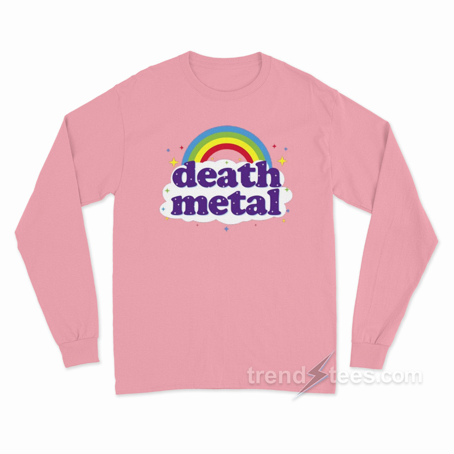 Death Metal Rainbow Long Sleeve Shirt - Trendstees.com