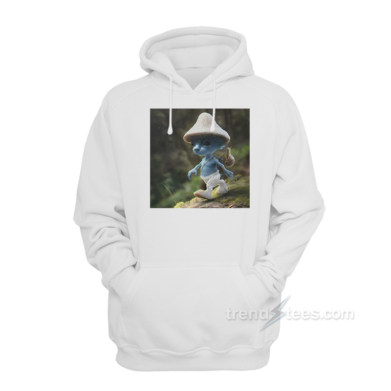 Mushroom Smurf Cat Blue Meme Hoodie - Trendstees.com