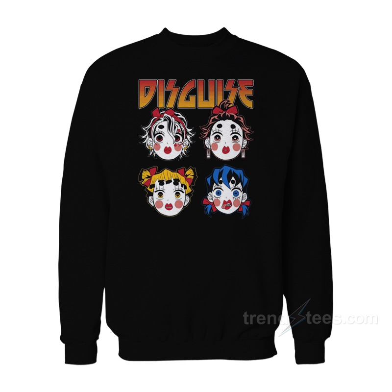 Demon Slayer DISGUISE Kiss Band Sweatshirt - trendstees.com