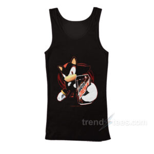 Sonic Shadow The Hedgehog Mountain Dew Tank Top Cheap Trendy Clothing