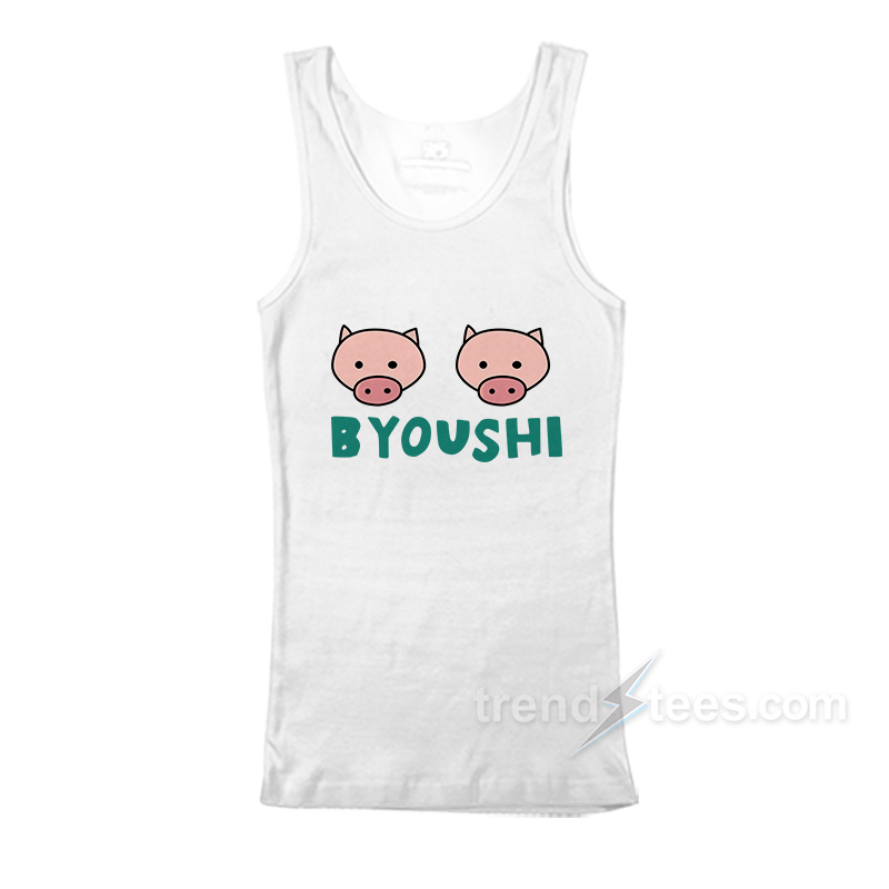 Byoushi Pig Luffy One Piece Tank Top - Trendstees.com