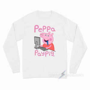 Parody Pay Pig Cartoon Meme Long Sleeve Shirt Cheap Trendy Clothing
